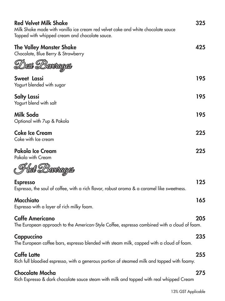 The Valley Restaurant - FoodNama