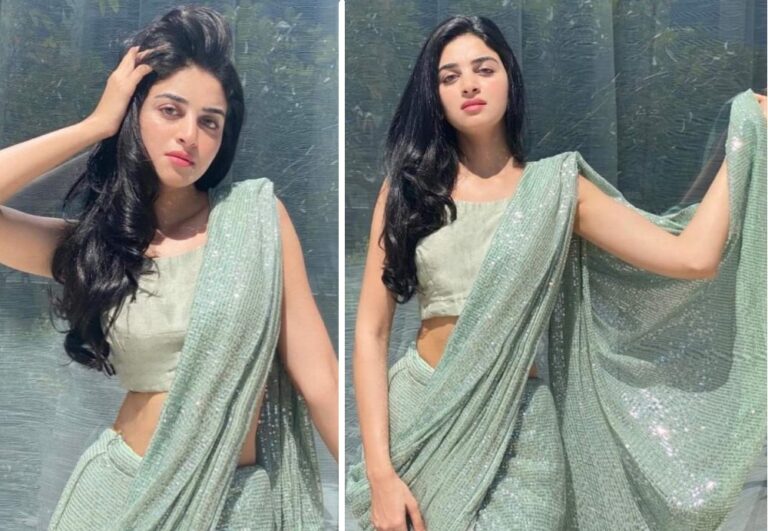 Anmol Baloch Sparks Controversy with Her Bold Sari Shoot - Lens