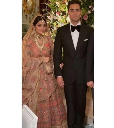 Aisha Saif In a Luxurious 'Sabyasachi' Bridal Attire for Nikkah with ...