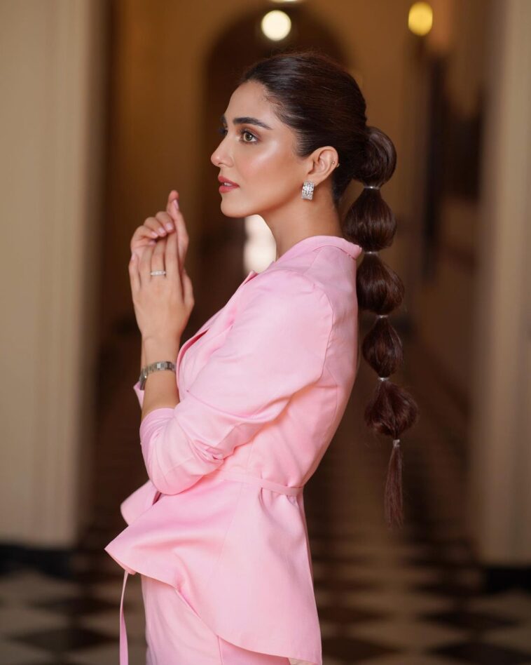 Maya Ali Spells Chic In a Black and Silver Attire - Lens