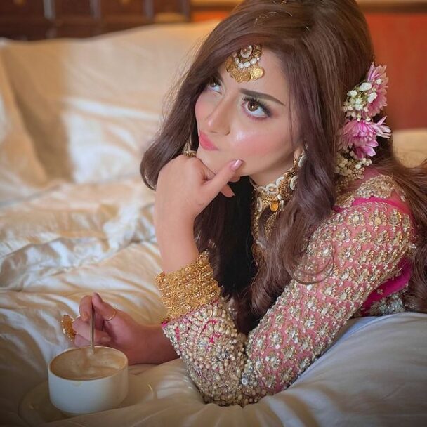 Pretty In Pink: Alizeh Shah Looks Radiant In Bridal Wear - Lens