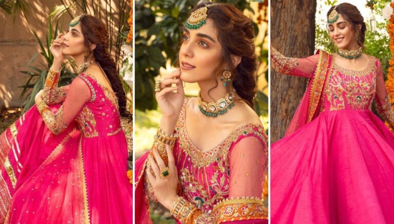 Maya Ali Shines Bright In A Pink Bridal Attire - Lens