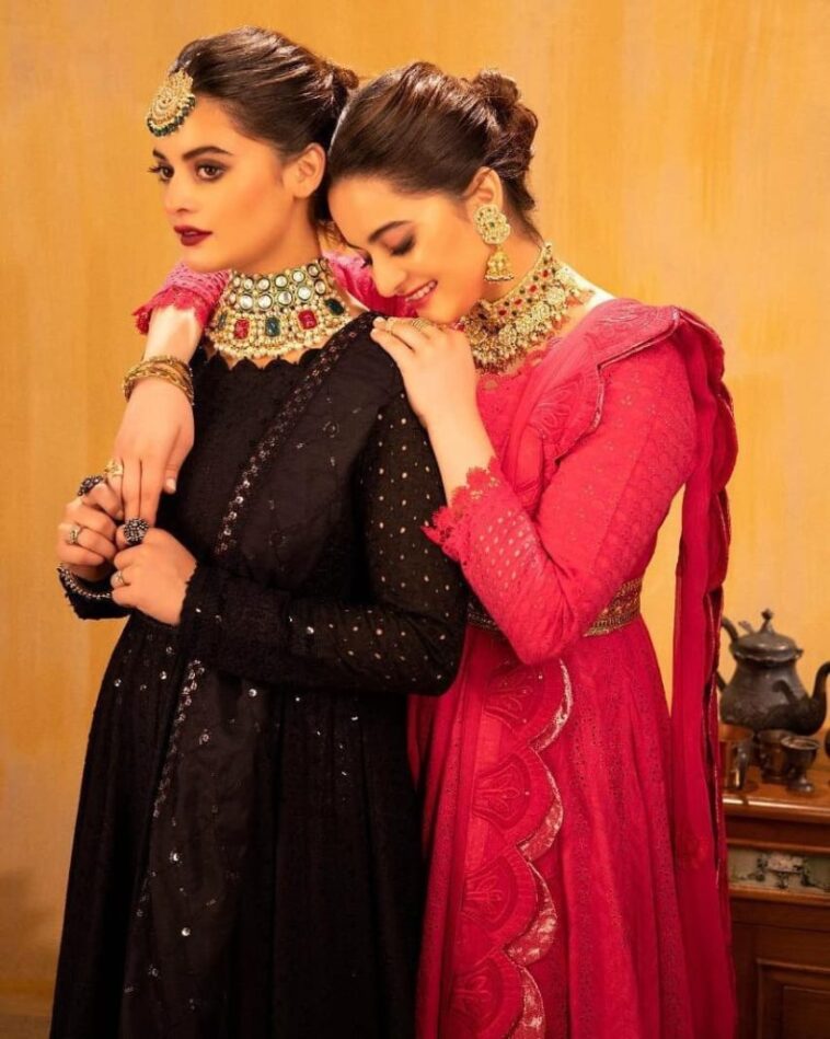 Aiman And Minal Welcome Blooming Spring In Vibrant Floral Attires - Lens