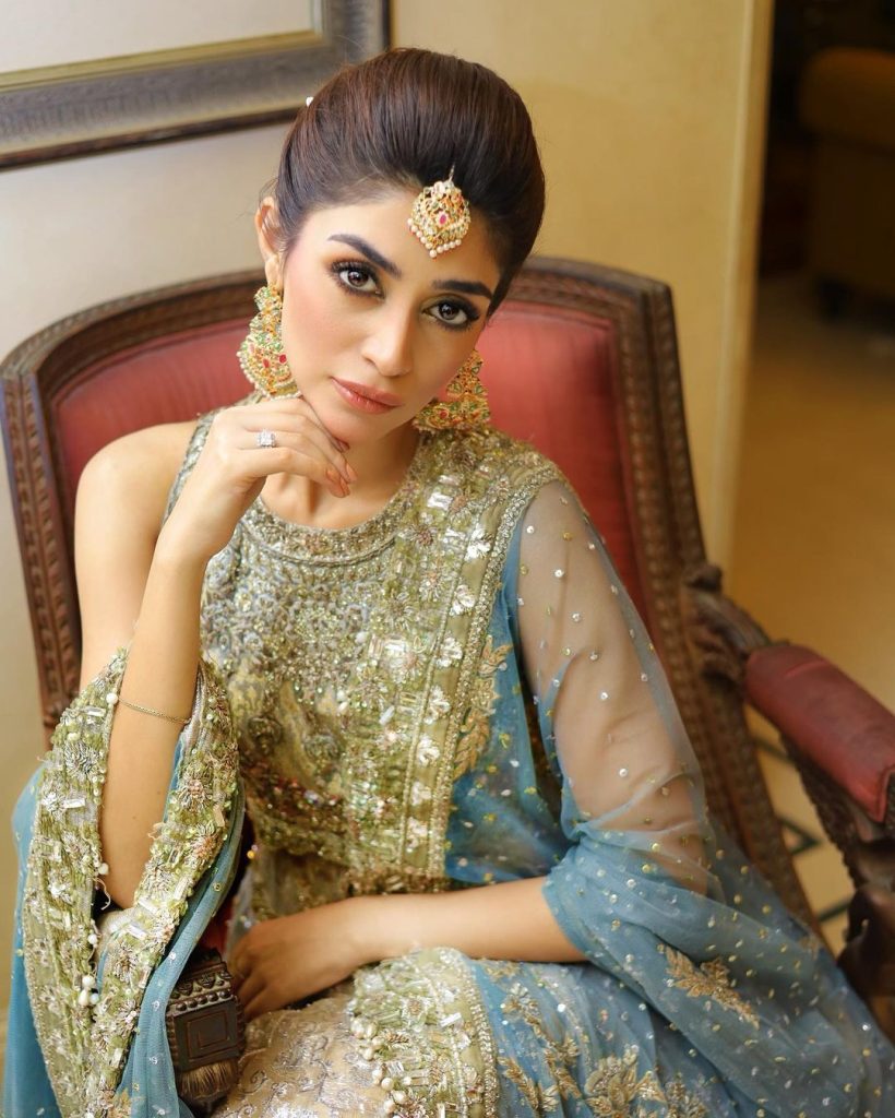 Zoya Nasir Looks Dreamy In Powder Blue Shimmery Gown - Lens