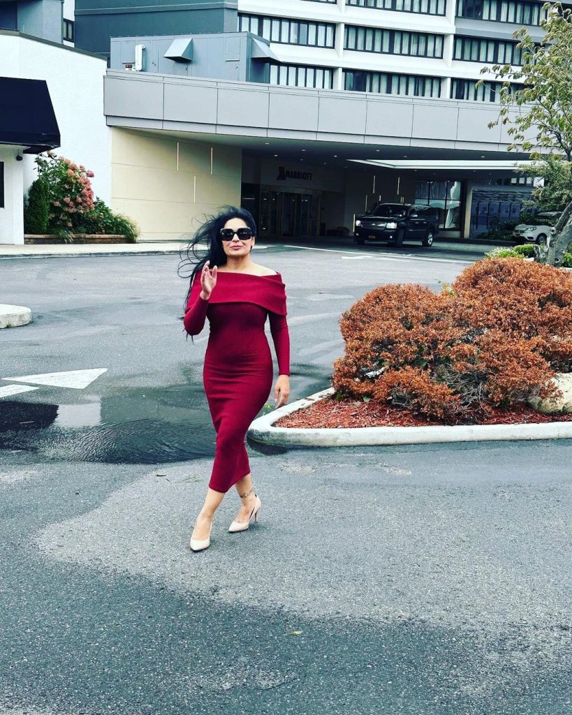 Meera Jee Turns Heads in Haute Maroon Outfit [Images] - Lens