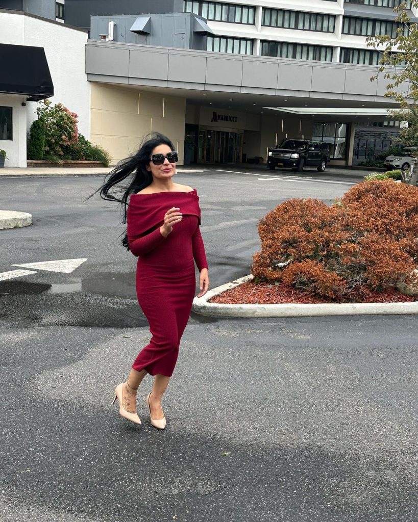 Meera Jee Turns Heads in Haute Maroon Outfit [Images] - Lens