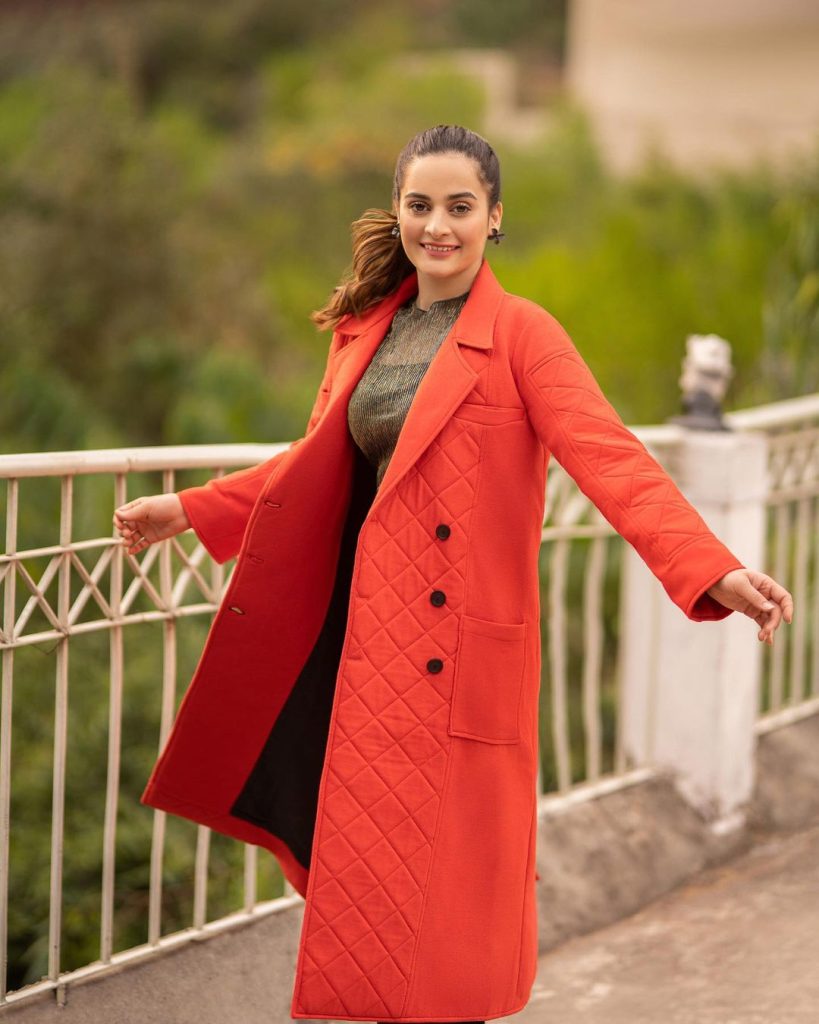 Fall Fashion: Aiman Khan Looks Uber Cool in Bright Long Coats [Images ...