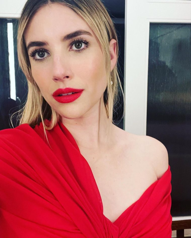 Hollywood Diva Emma Roberts Sizzles in Fiery See-Through Red Gown ...
