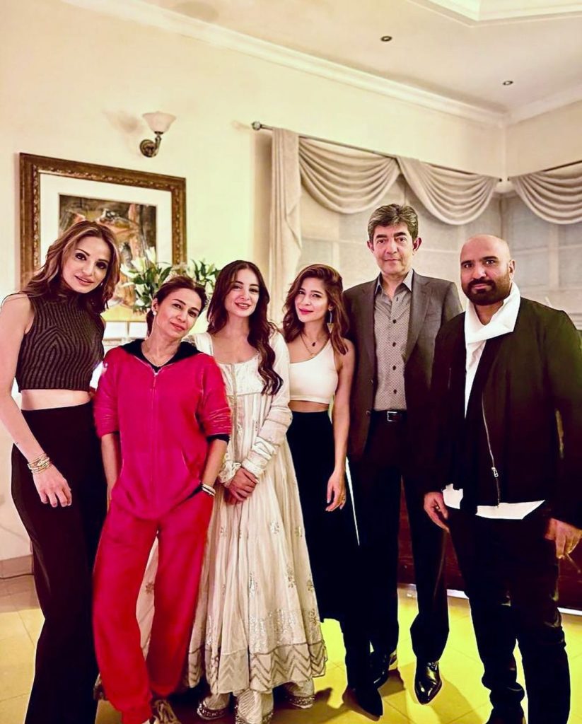 Sarwat Gilani, Ayesha Omar and Ali Zafar Meet Bollywood Legend Javed ...