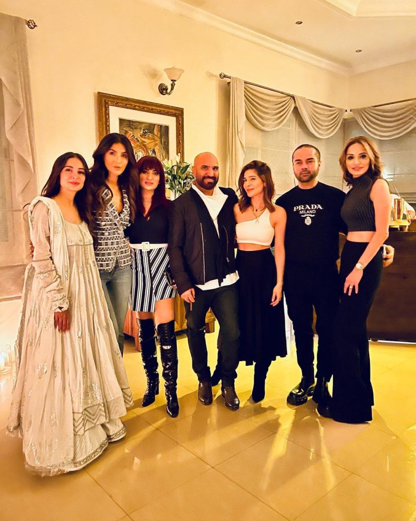 Sarwat Gilani, Ayesha Omar and Ali Zafar Meet Bollywood Legend Javed ...