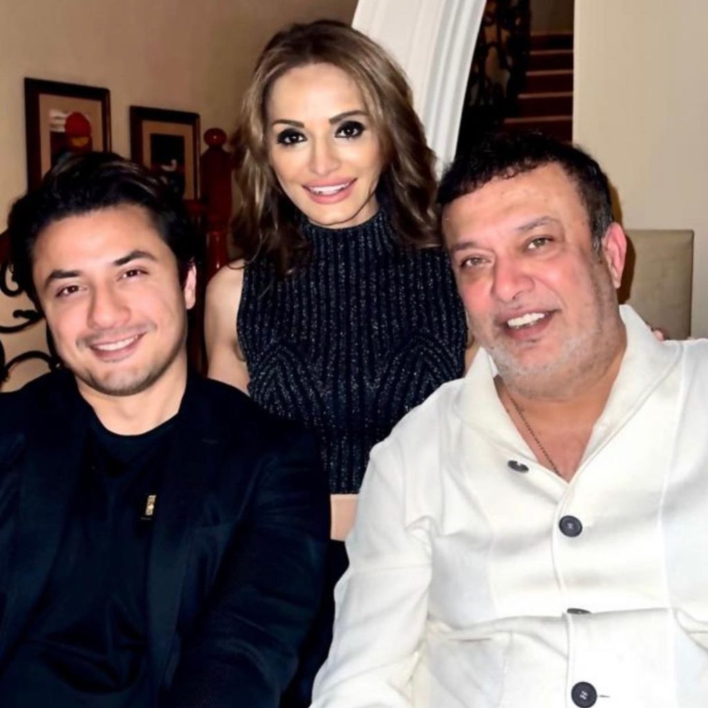 Sarwat Gilani, Ayesha Omar and Ali Zafar Meet Bollywood Legend Javed ...