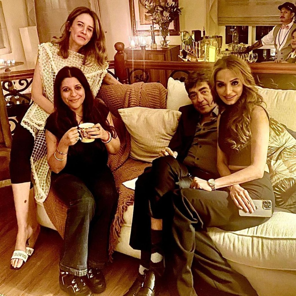 Sarwat Gilani, Ayesha Omar and Ali Zafar Meet Bollywood Legend Javed ...