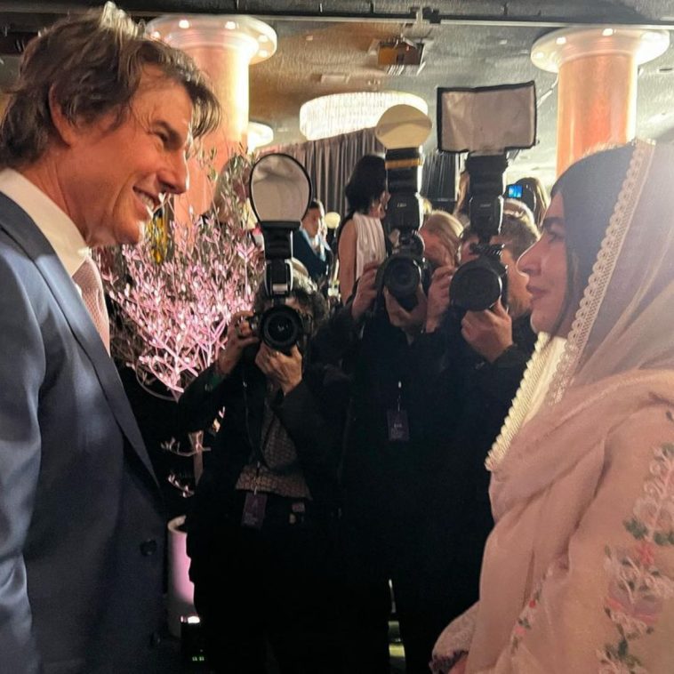 Malala Yousafzai Has a Cute 'Fan Moment' With Tom Cruise - Lens