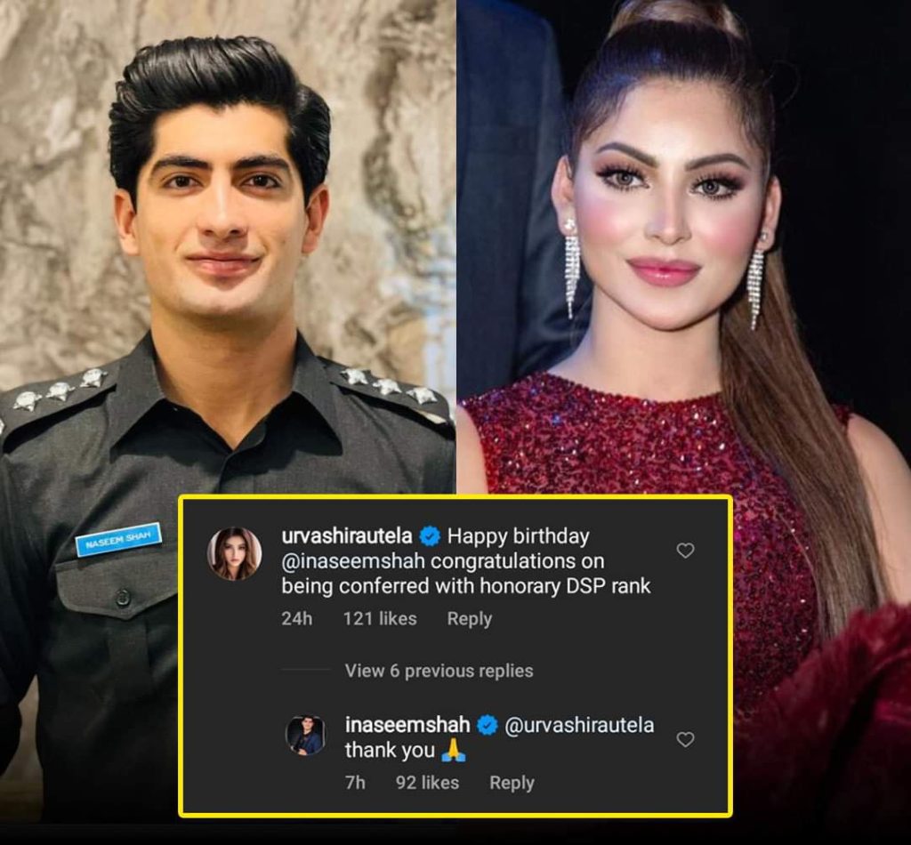 Did Naseem Shah Propose to Urvashi Rautela? [Video] - Lens