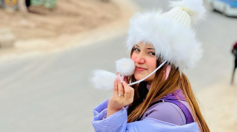 TikToker Rabeeca Khan Paints the World Purple in Cute Winter Outfit - Lens