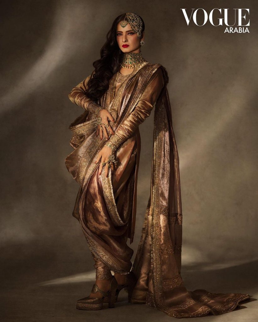 Bollywood's Icon Rekha Wows Fans With Her First Ever Vogue Cover ...