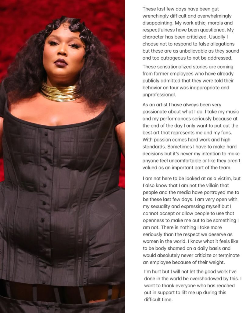 'Body Positivity Icon' Lizzo in Trouble for Fat-Shaming Her Dancers - Lens