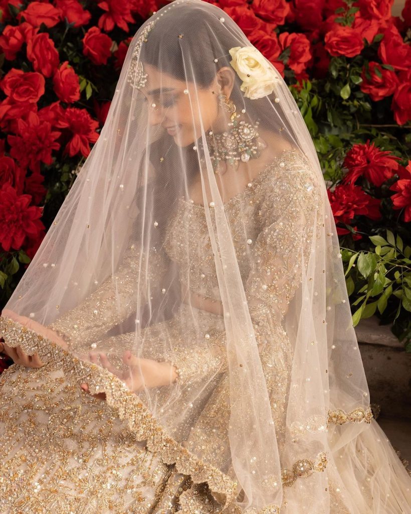 Maya Ali Radiates Timeless Elegance in Pristine White Bridal Jora - Lens