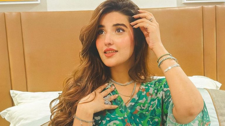 Hareem Farooq Radiates Elegance in a Sea Green Chiffon Dress - Lens