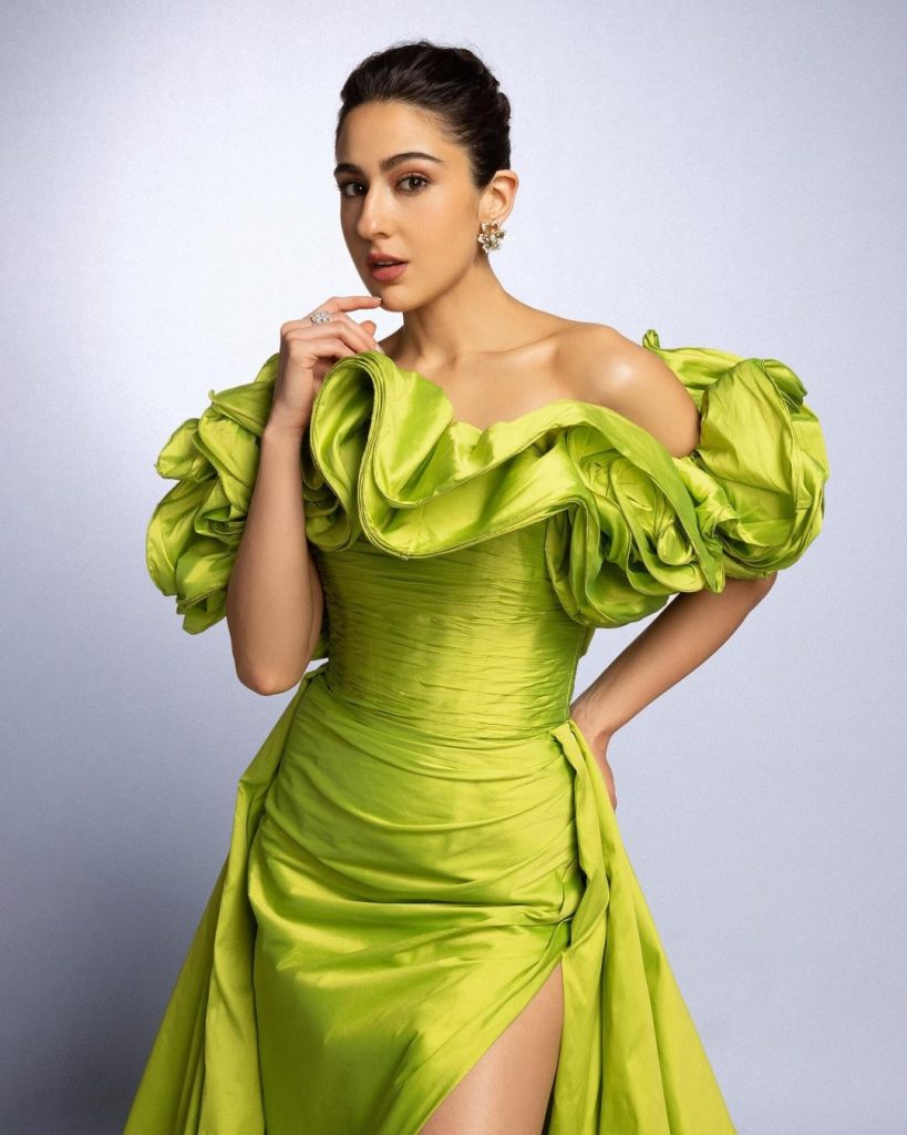 Sara Ali Khan Sets Instagram Ablaze in Green Goddess Gown - Lens
