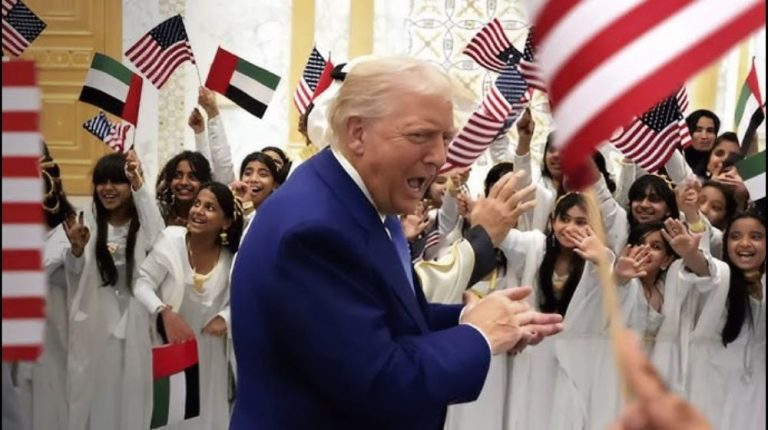 Emirati Girls Gives Trump a Traditional Hair-Flip Salute - Lens