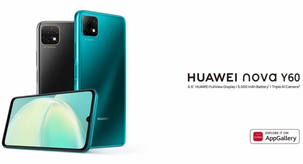 Huawei Nova Y60 Launched With 13MP Camera and 5000 mAh Battery for $207
