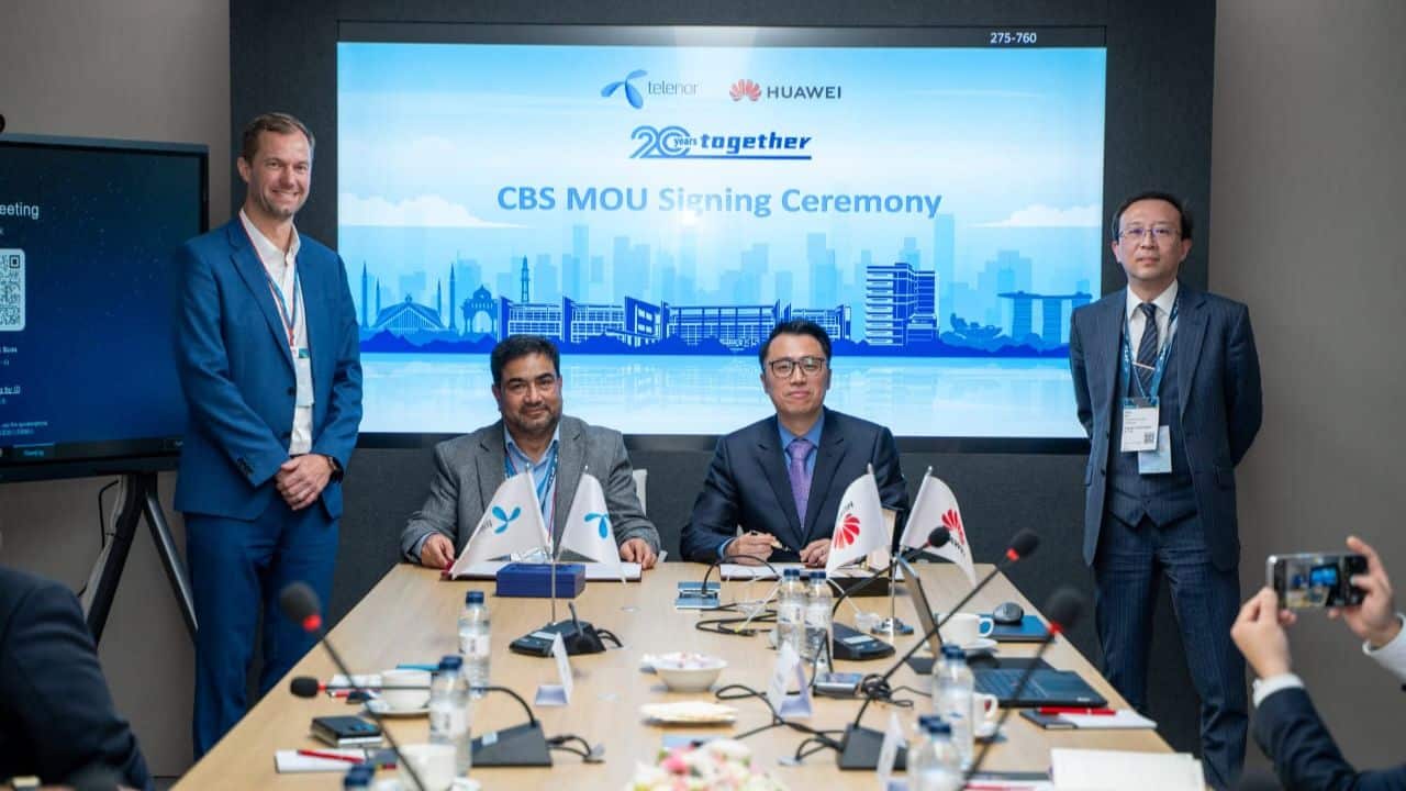Telenor Pakistan Partners with Huawei for Next-Gen CBS Upgrade at MWC 2025