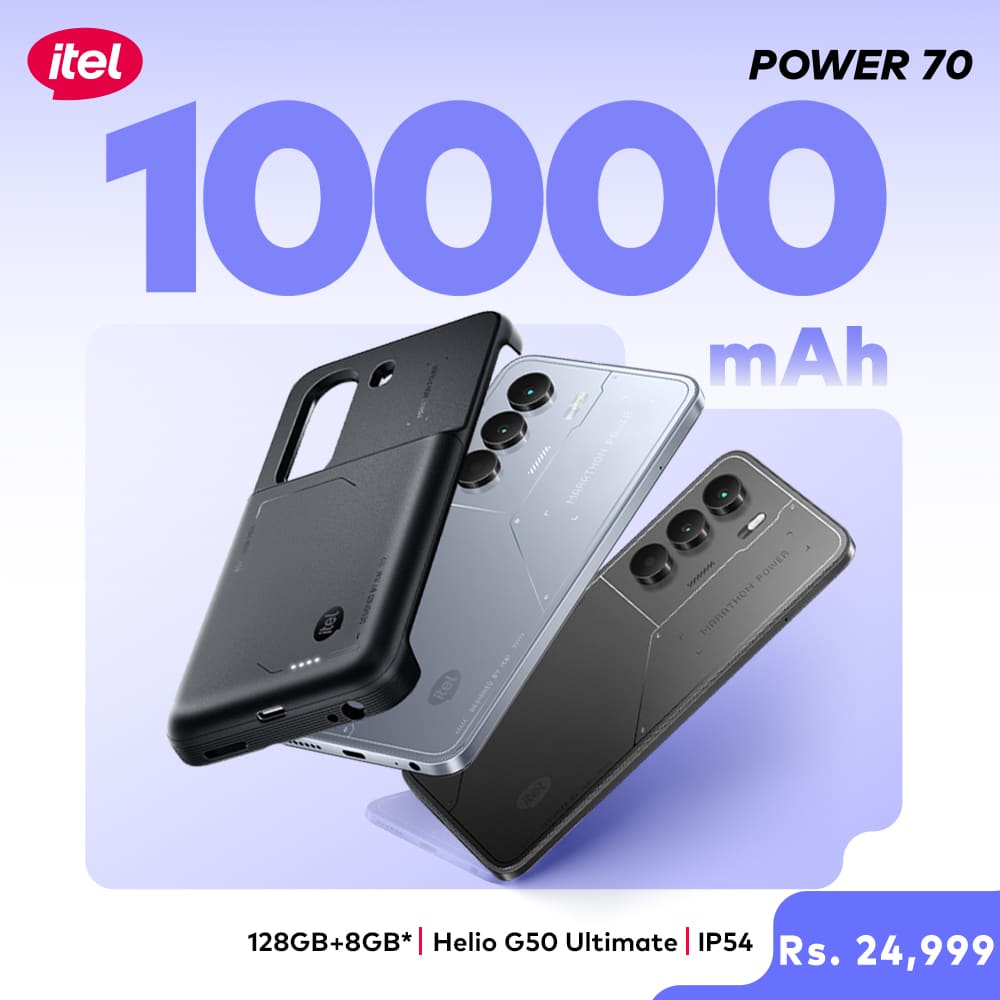itel Launches Power 70 in Pakistan: Say Goodbye to Battery Anxiety ...