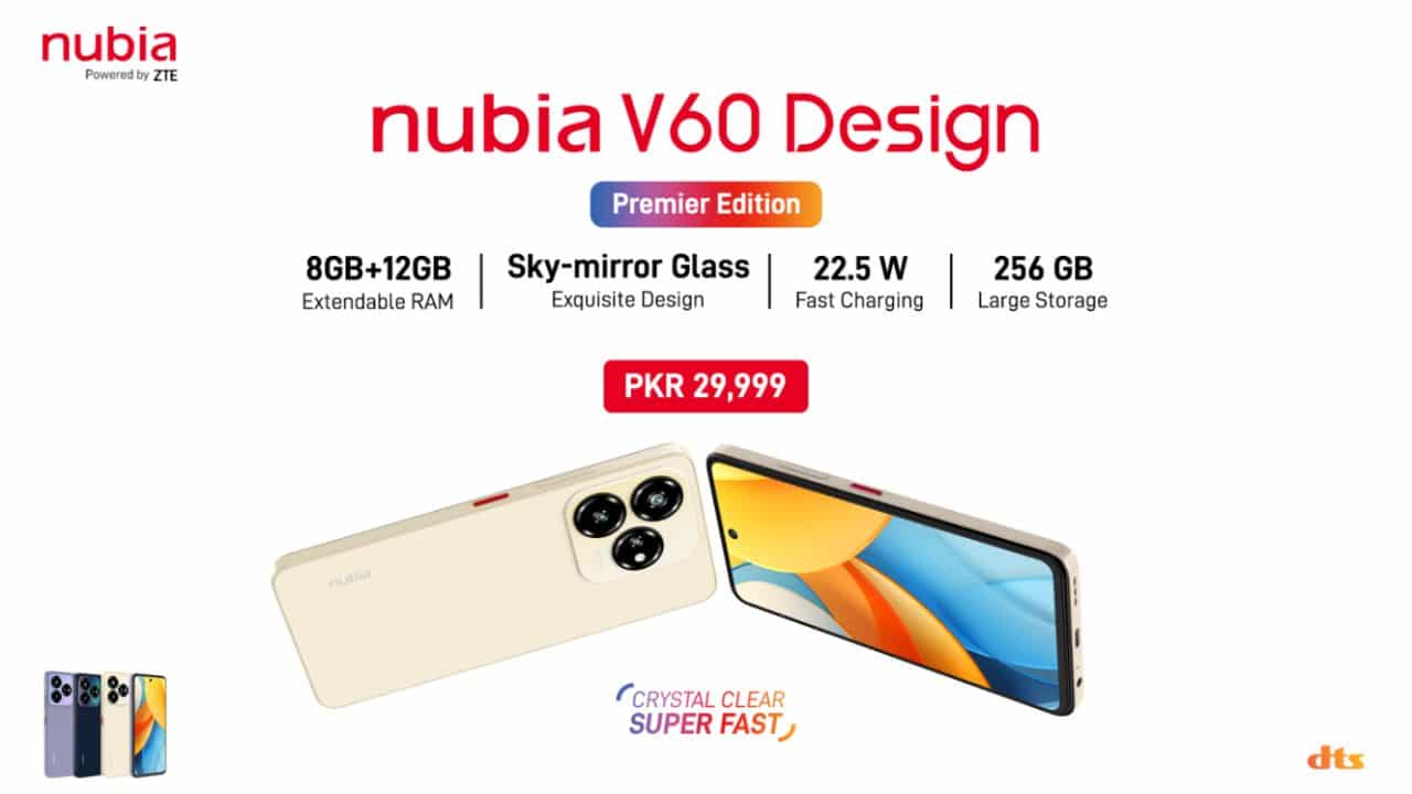 Nubia, A Leading Brand Powered by ZTE Launches nubia V60 Design ...