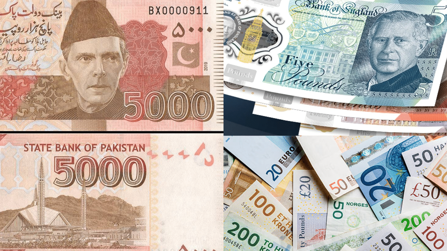 British Pound Sinks Near 365 Against PKR, Euro At Rs. 318 to End Big Week